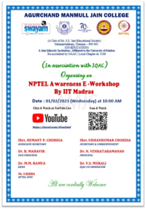 Explore AMJC's SWAYAM-NPTEL Local Chapter